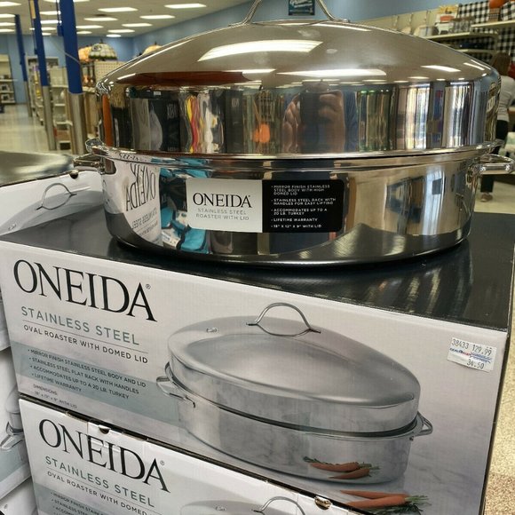 Oneida | Kitchen | Oneida Stainless Steel 8inch X 12inch Oval Dome ...